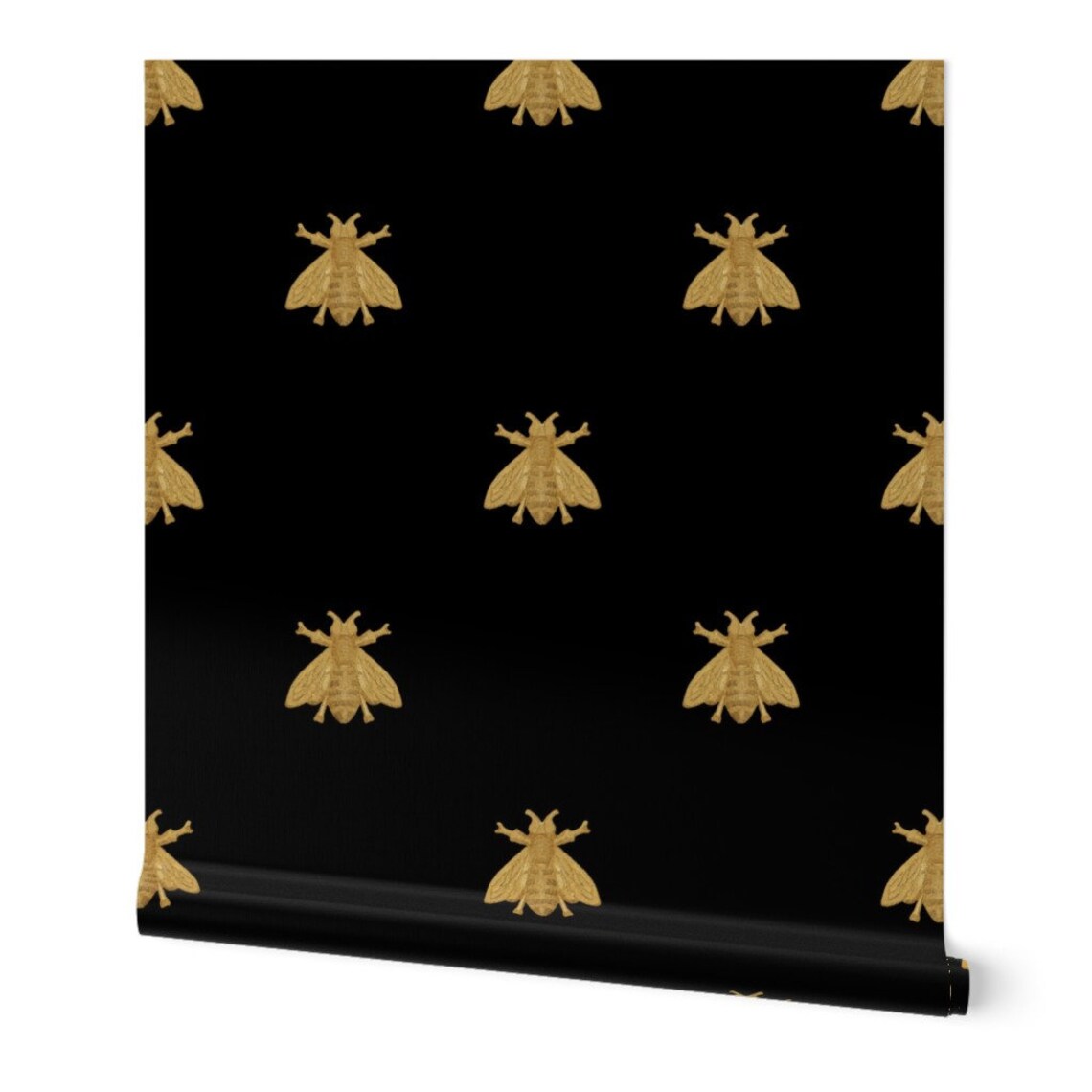 Napoleon Bees Wallpaper Napoleonic Bees Black by - Etsy