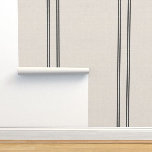 Blue Ticking Wallpaper - Etsy
