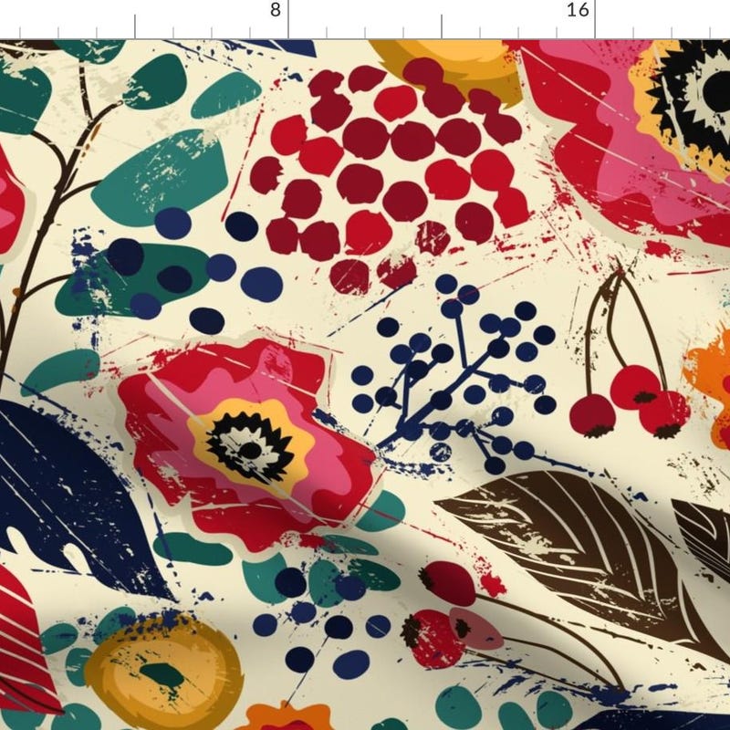 Large Print Fabric - Etsy