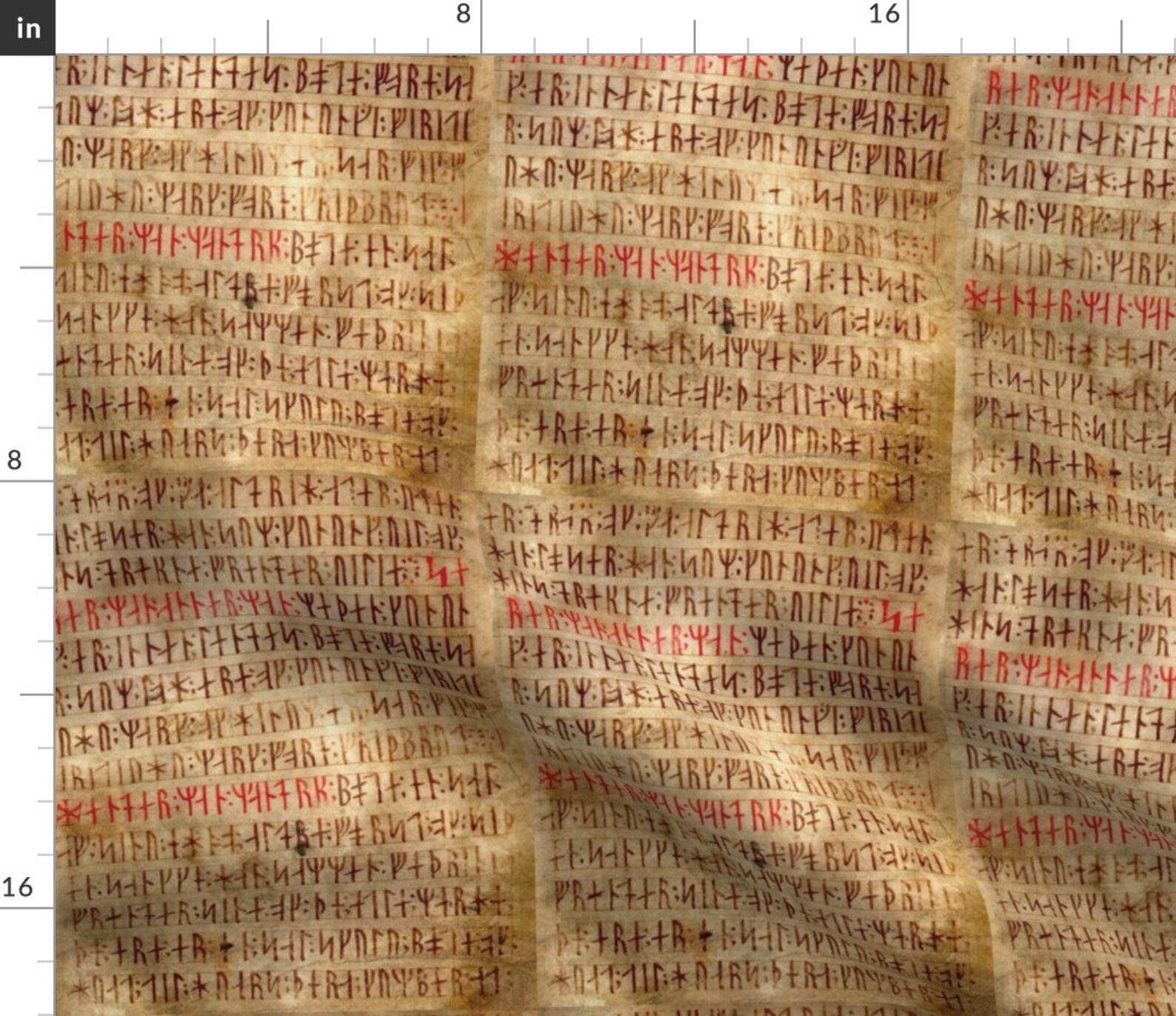 Rune Fabric Codex Runicus Orginal by Odinist Rune - Etsy