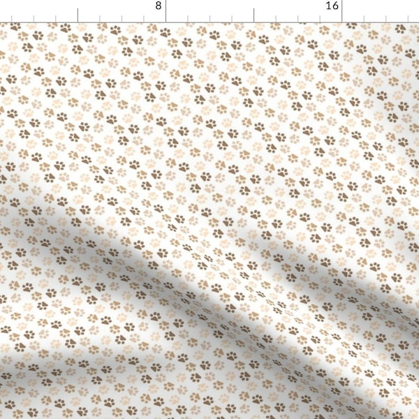 Small Paw Print Fabric - Etsy