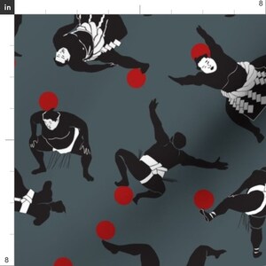 Sumo Wrestlers Fabric Sumo-sthenics by Dancingbirdstudio Sumo Wrestlers ...