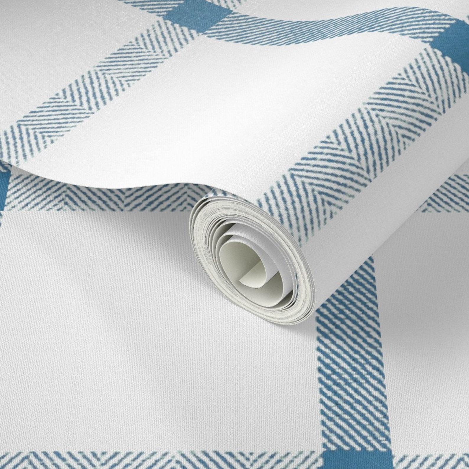Plaid Wallpaper Blue Tartan Plaid Blue Check by Mlags Blue - Etsy