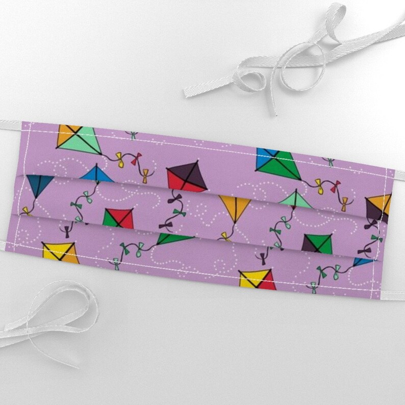 Purple Kite Fabric Kites Blustery Day in Orchid Dream - Etsy
