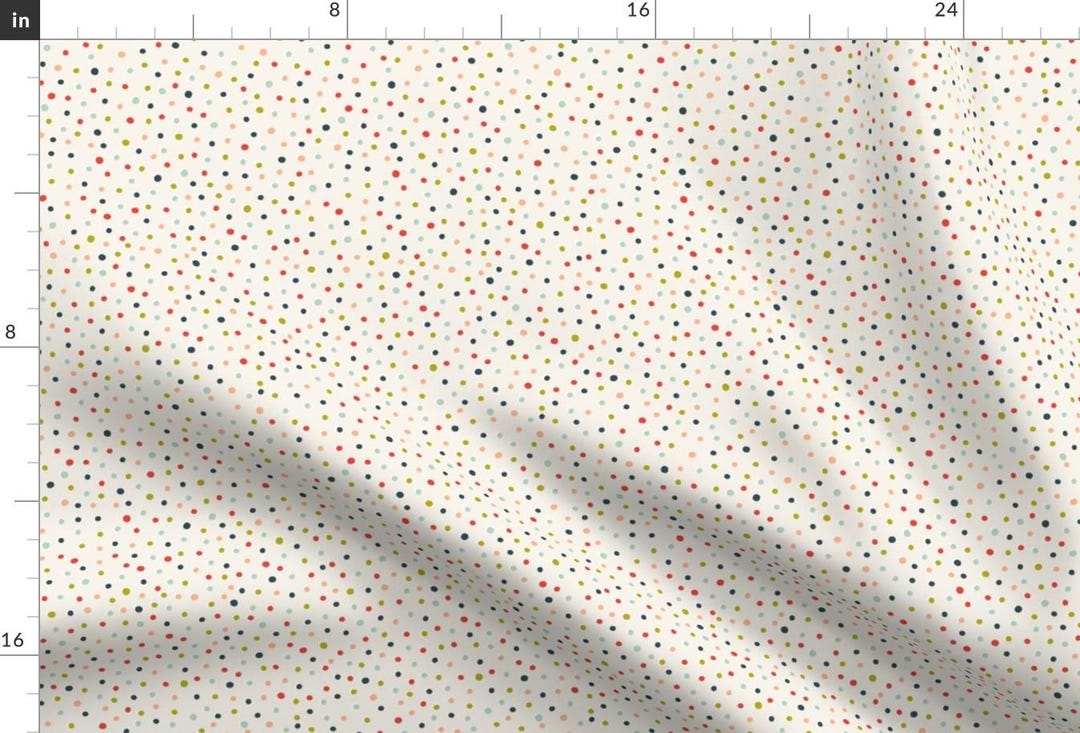 Polka Dot Fabric - Sweet Dots: Preppy Fabric by Nadia Hassan - Polka ...
