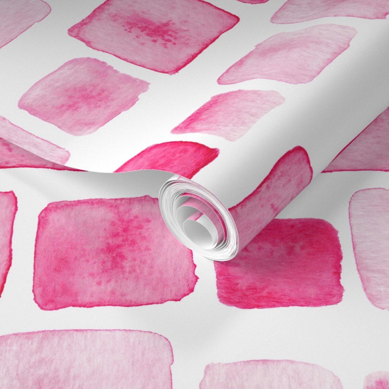 Pink Squares Wallpaper Pink Squares by Anya D Pink White - Etsy