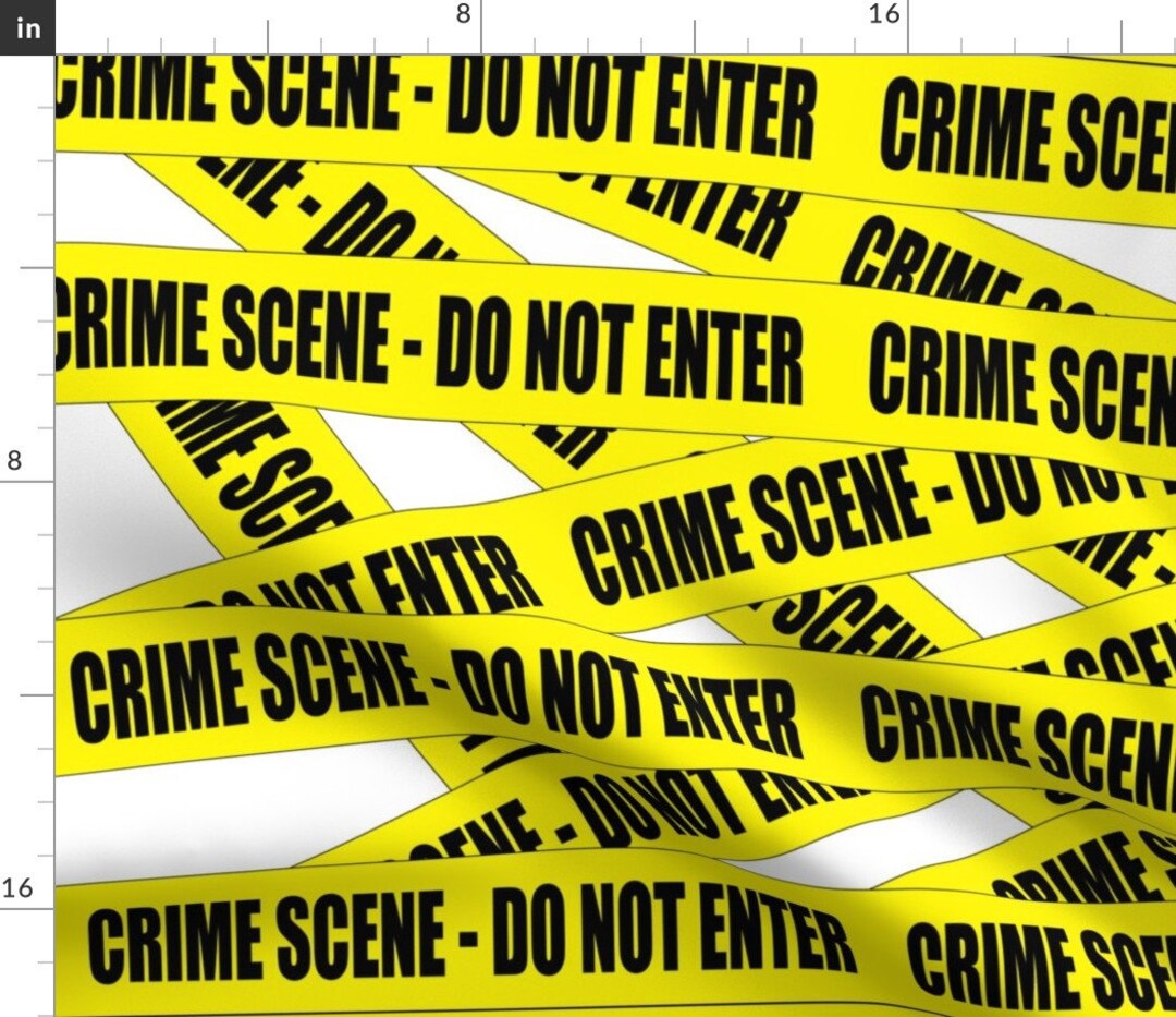 Crime Scene Fabric Do Not Enter Stay Out Barricade Notice - Etsy