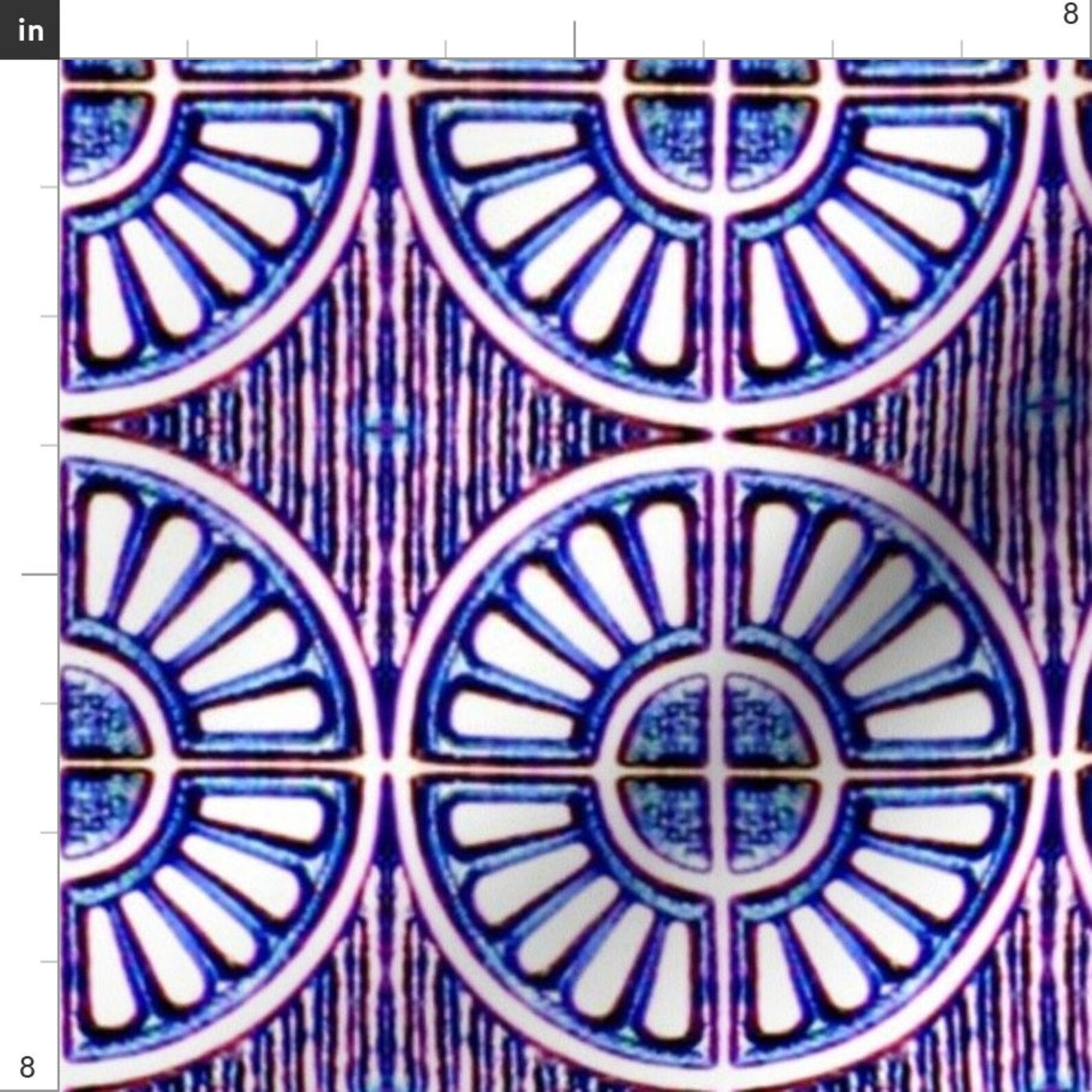 Texas Daisy Tile Fabric Texas Daisy by Frances - Etsy
