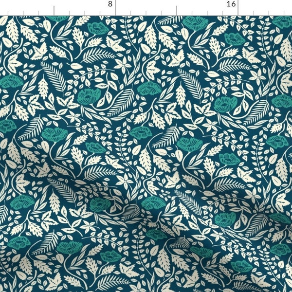 Teal Quilt Fabric - Etsy