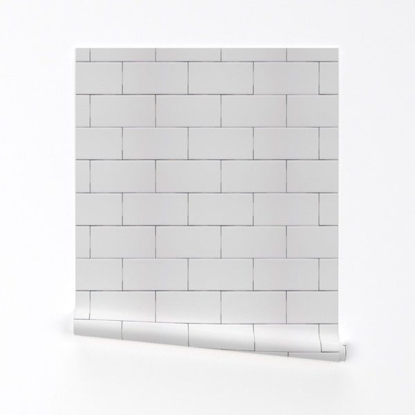 Subway Tile Wallpaper - Etsy