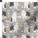 Old English Sheepdogs + Coffee Fabric - Old English Sheepdog Coffees ...