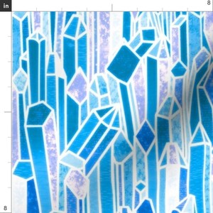 Blue Crystals Fabric Crystals 3 by Jadegordon Blue Crystal - Etsy