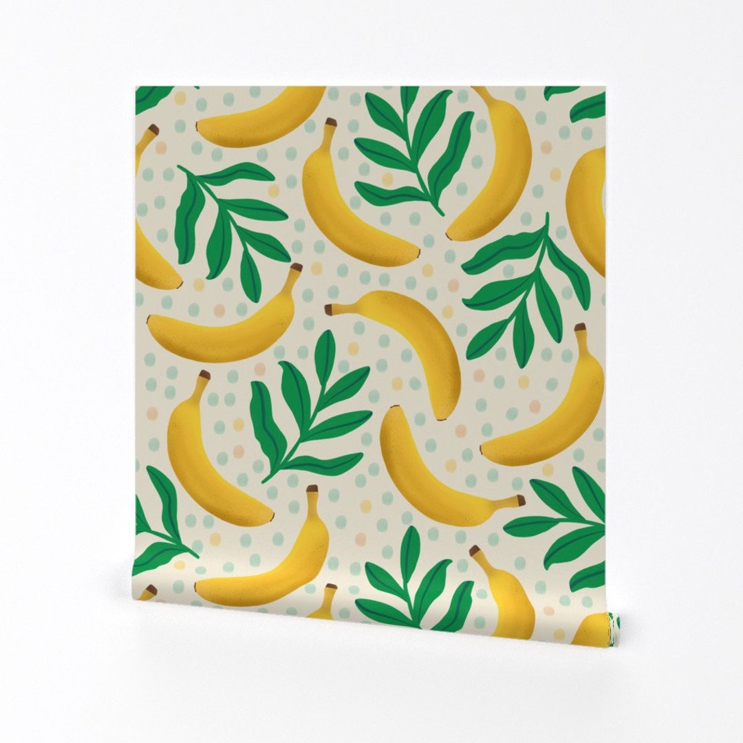 Quirky Wallpaper - Boho Bananas by Lindsaymariepatterns - Whimsical ...