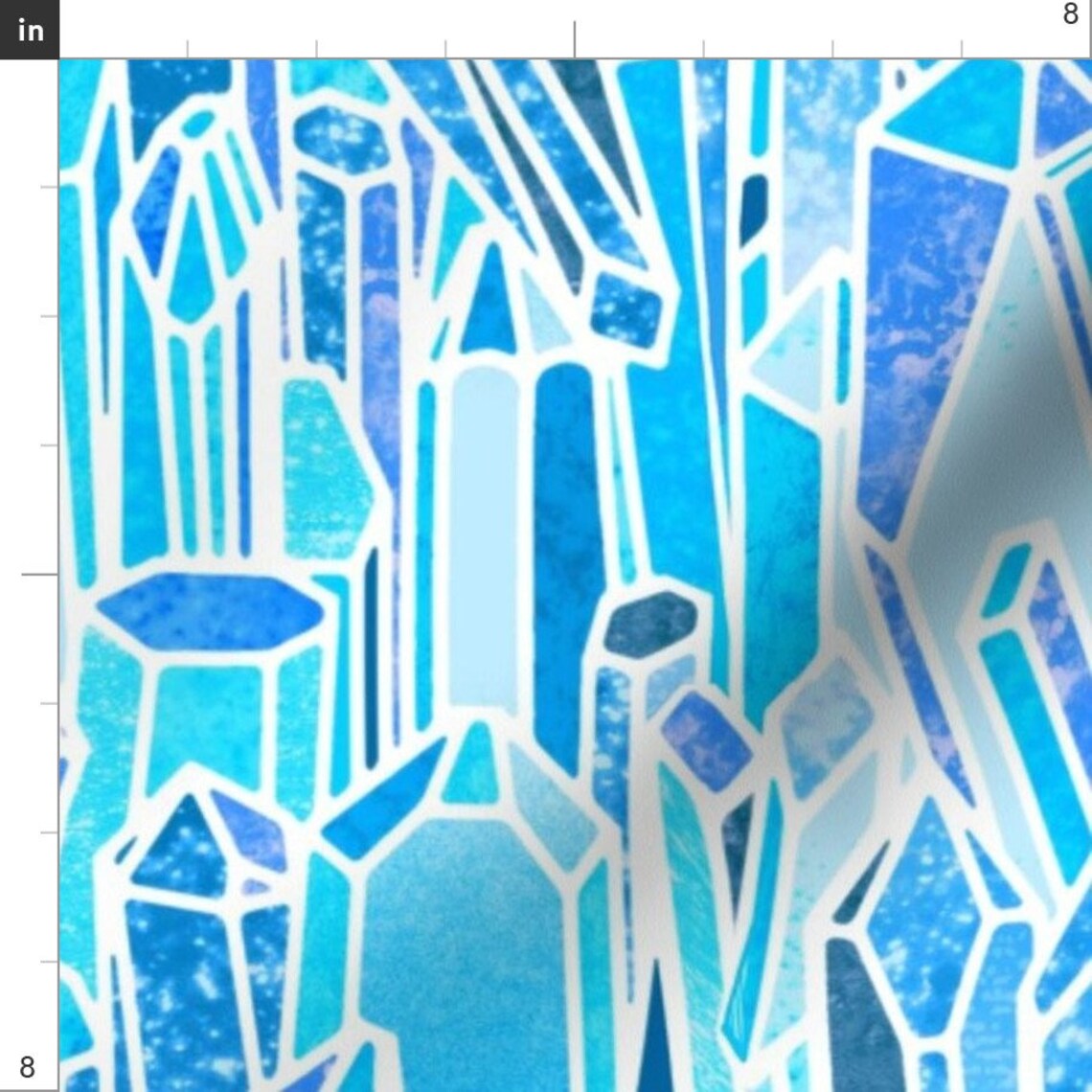 Blue Crystals Fabric Crystals by Jadegordon Crystals - Etsy
