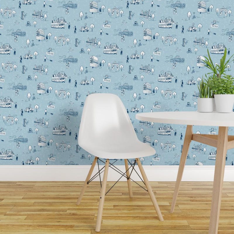 Brooklyn Wallpaper - Etsy