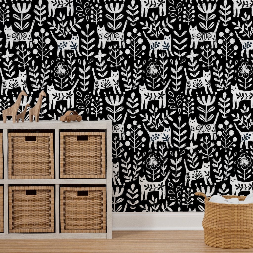Cat Wallpaper Life is Better With A Cat by Kostolom3000 - Etsy