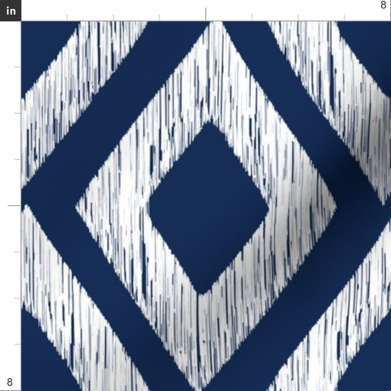 Navy and White Diamond Fabric Scribble Navy 01 by - Etsy