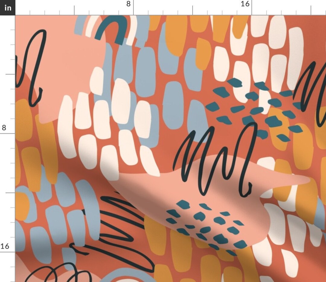 Bright Modern Fabric Bits and Bobbles by Hansonhomesolutions Abstract ...