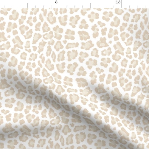 Modern Animal Print Fabric Beige Cheetah by Etienne - Etsy
