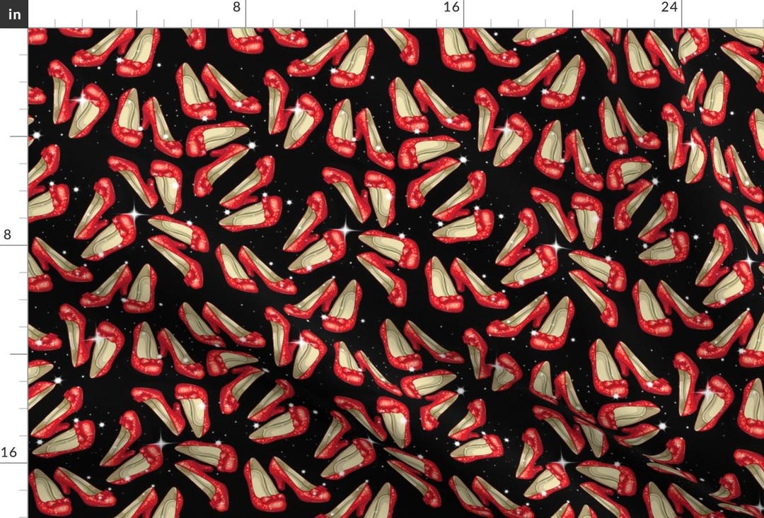 Ruby Slippers Fabric - Ruby Slippers by Whimzwhirled- Ruby Slippers ...