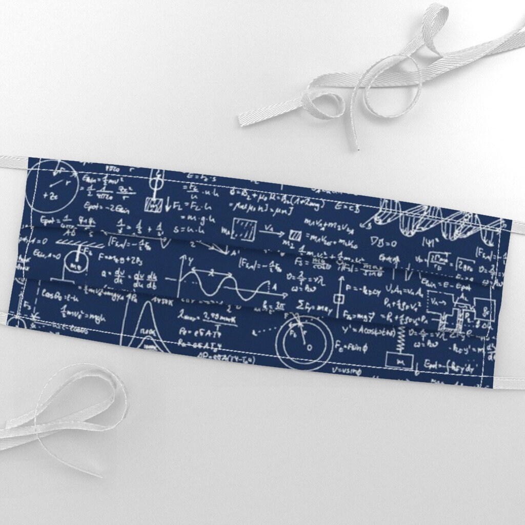 Equations Fabric Physics Equations By Thinlinetextiles | Etsy