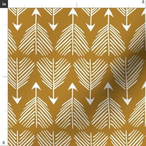 Triabl Arrow Fabric Good Shot mustard by Nouveau Bohemian Native ...
