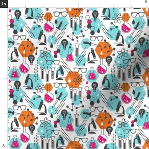 STEM School Fabric Chemistry Lab Modern Girl Ditsy Scale by ...