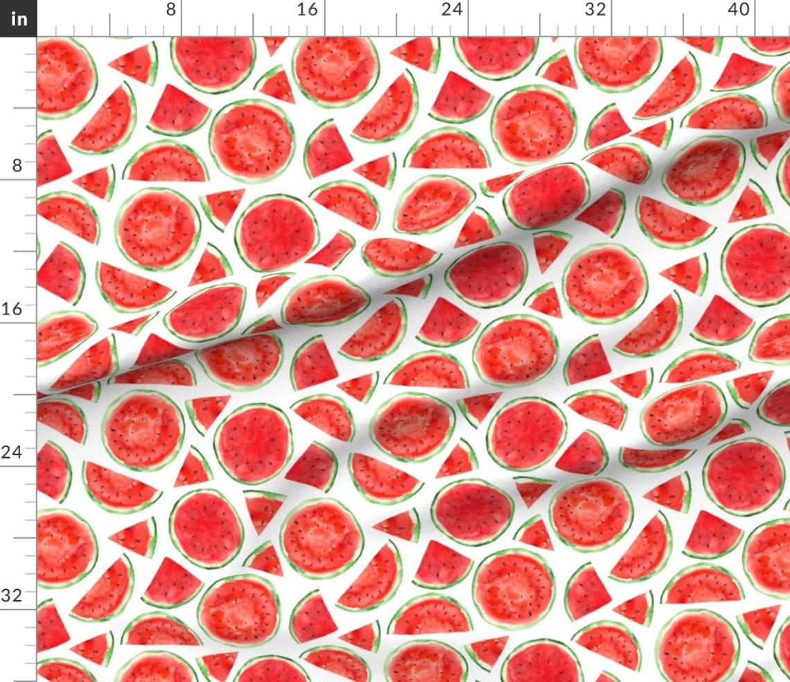 Wacky Watermelon Fabric Watermelon Slices by Svetlana | Etsy