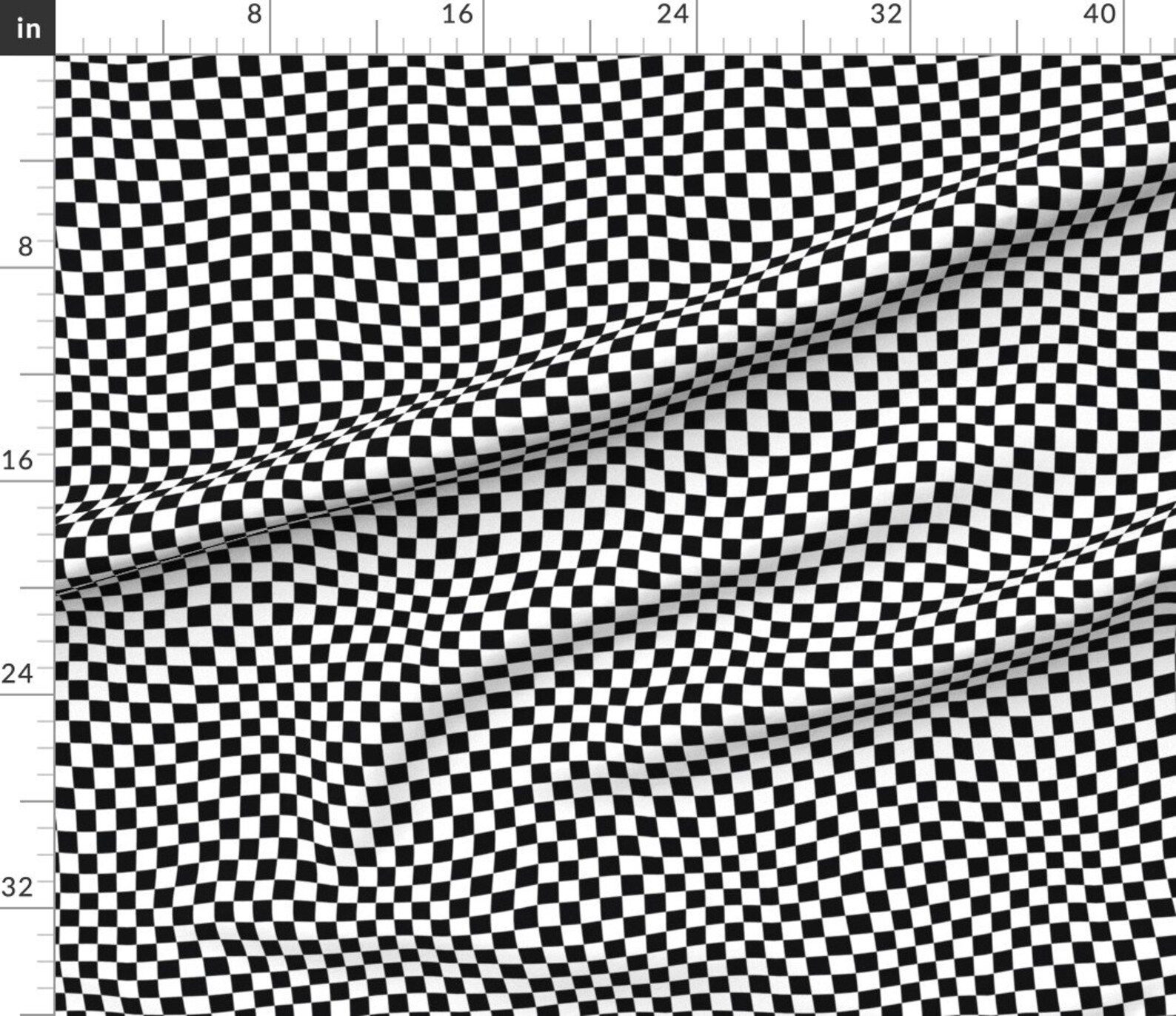 Wavy Racing Flag Fabric Wavy Checkered Race Flag by Wren Leyland Racing ...
