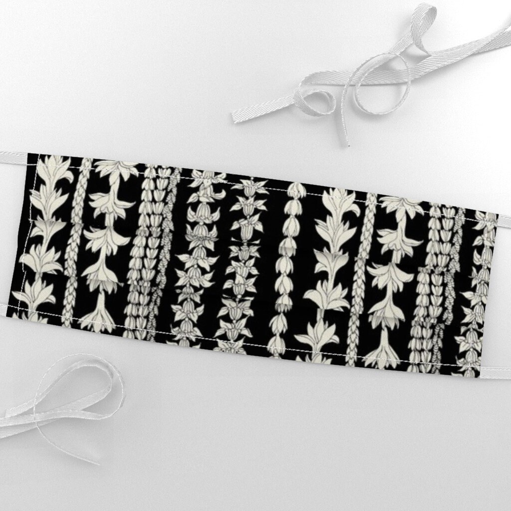 Black and White Stripes Aztec Fabric Blanding Leis 2b by | Etsy