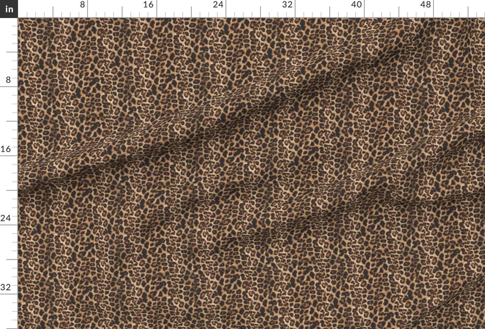 Cheetah Fabric - Cheetah Leopard by Parisbebe - Brown Tan Realistic ...