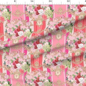 Pink Rococo Fabric Romance by Susie B Designs French Elaborate Baroque ...