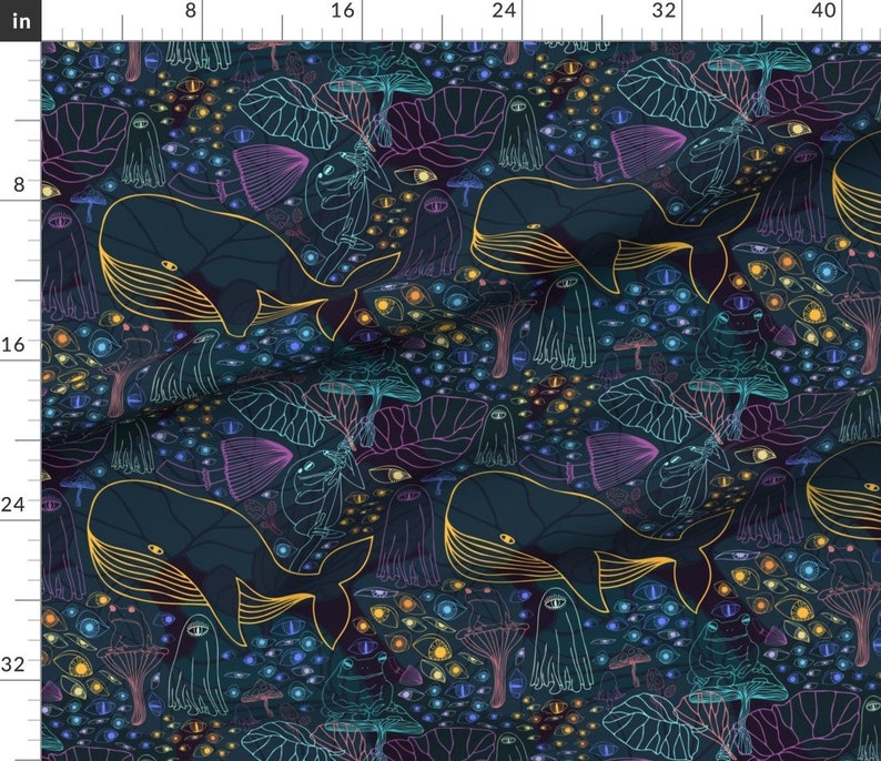 Phantasmagoriadc Fabric Fantastic Creatures by - Etsy