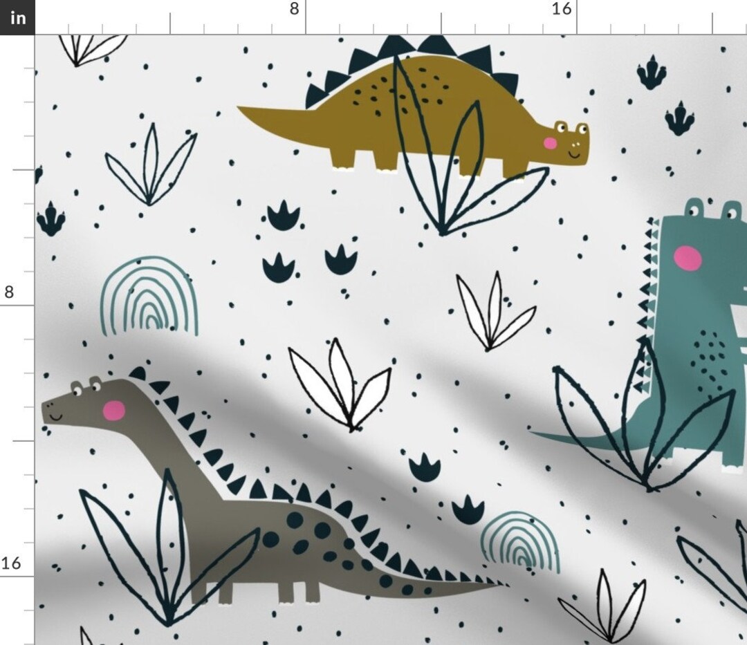 Dinosaur Nursery Fabric Dinosaur T-rex Jurassic Pattern - Etsy