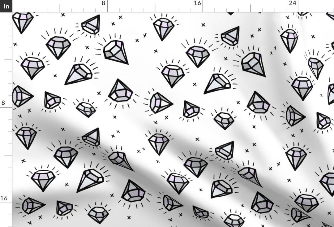 Diamond Fabric Diamonds With Color by Taraput Hipster Modern Geometric ...