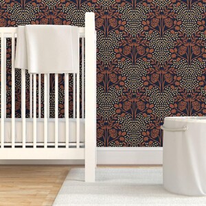 Romantic Damask Removable Peel and Stick Wallpaper - Floral Vintage ...