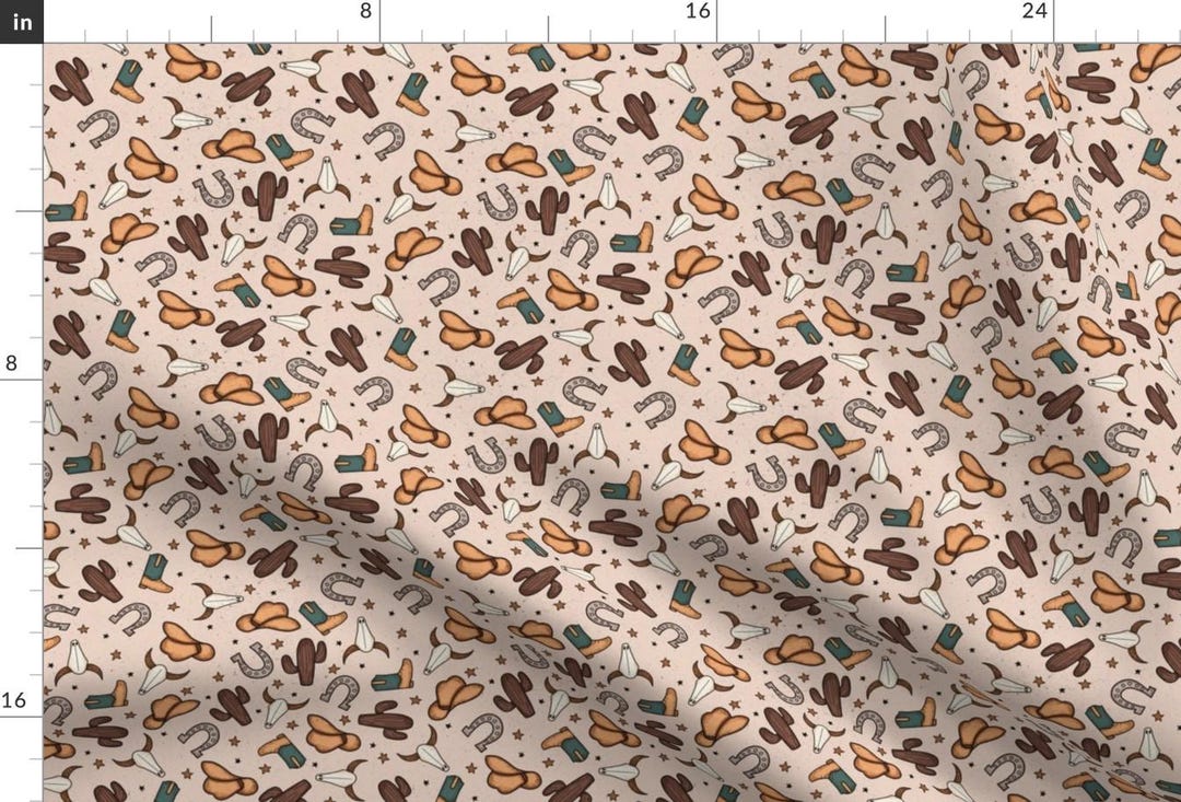 Cowboy Western Fabric - Western Rodeo by Brittanyfrostdesigns - Country ...