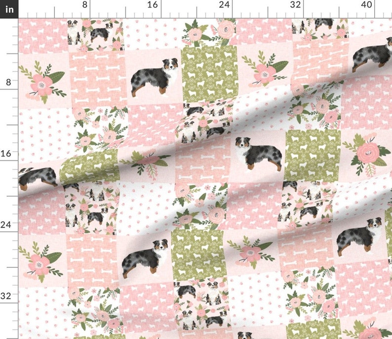Australian Shepherd Fabric Australian Shepherd Pet Quilt D - Etsy