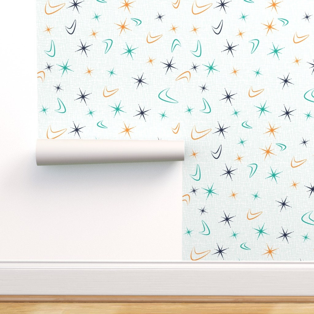Boomerang Wallpaper Retro Diner by Alchemiedesign - Etsy