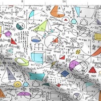 MATHEMATICAL CHARACTERS "its Elementary" Fabric #210397 - Etsy UK