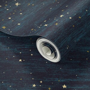 Stars Wallppaer Night Sky Stars Midnight Blue by at the - Etsy