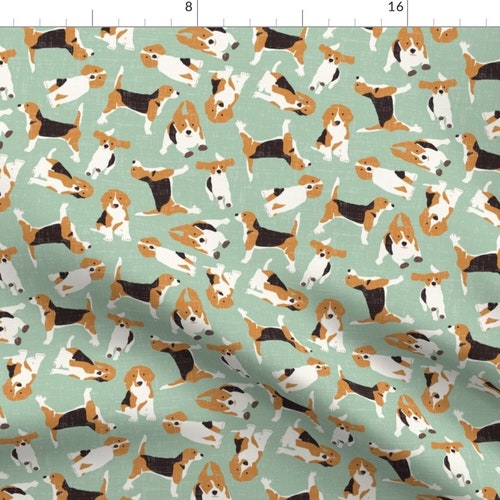 Beagle Fabric Beagle by Taraput Beagles Hound Dog Dogs Pet | Etsy