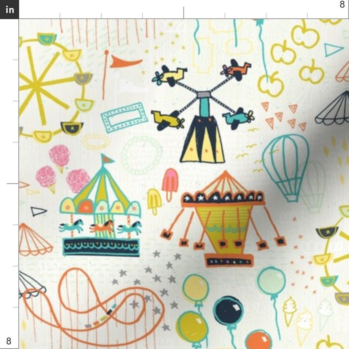 State Fair Fabric Fun Fair by Friztin Modern Nursery Decor | Etsy