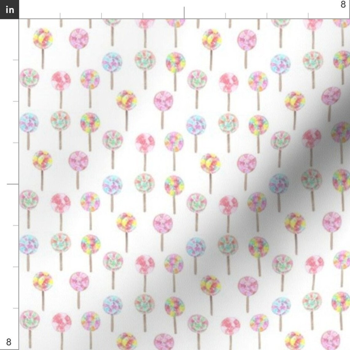 Lollipop Fabric Lollipops Mini by Erinanne Lollipop Candy - Etsy