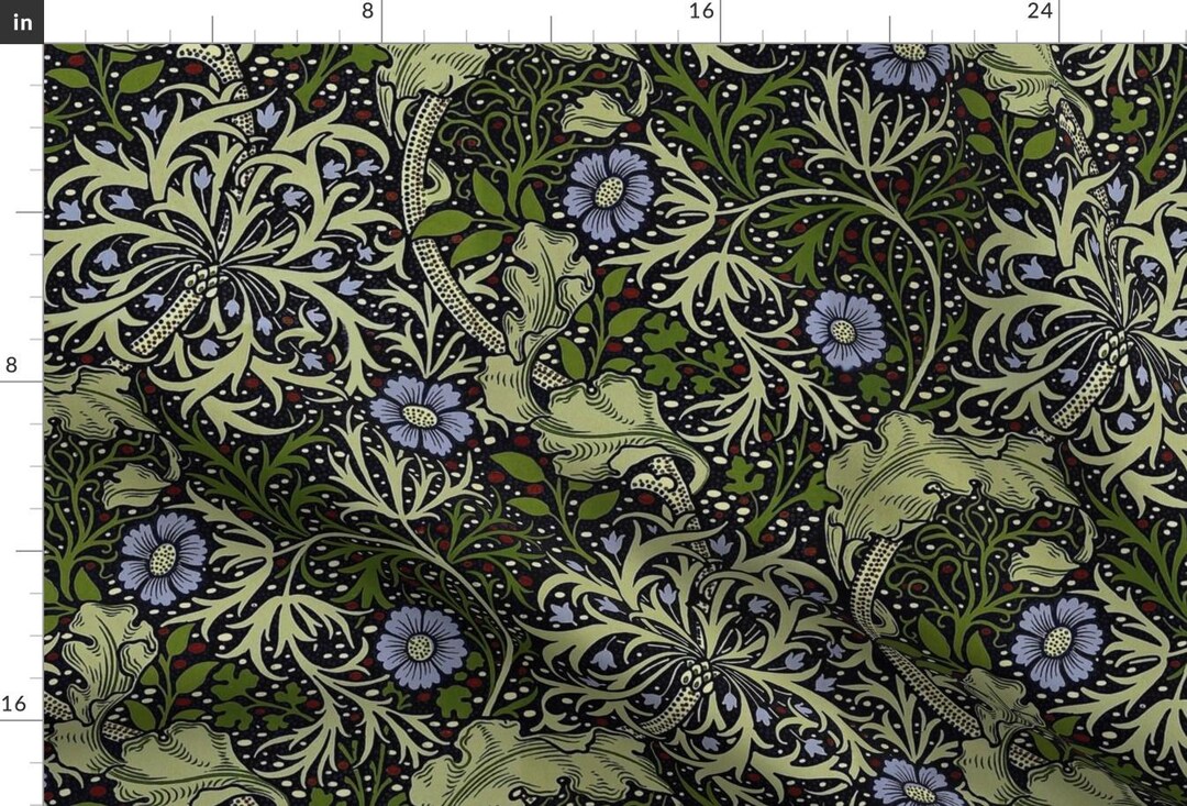 Art Nouveau Fabric William Morris Seaweed by Salvagescapes Arts and ...