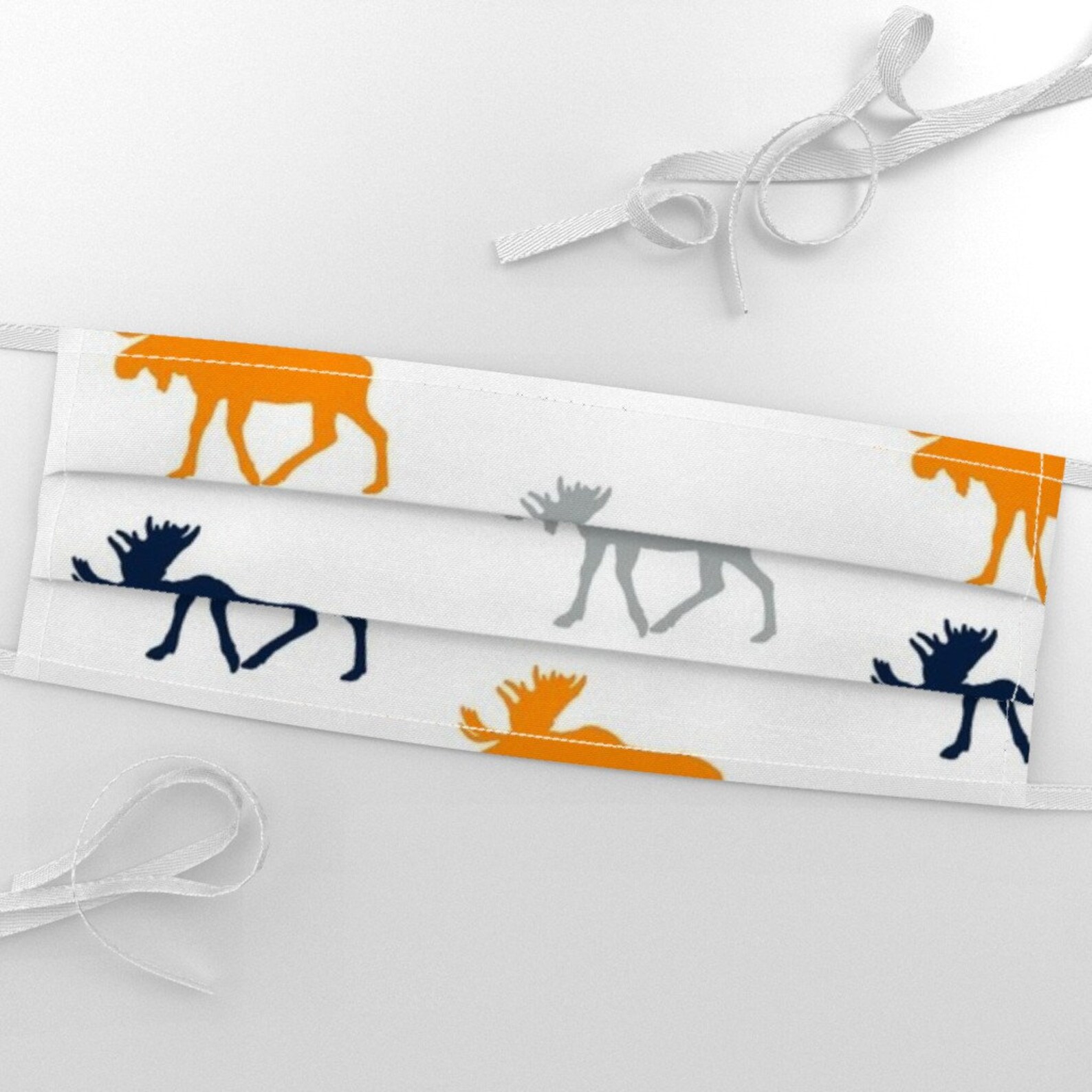 Moose Fabric Multi Moose // Great Outdoors by - Etsy