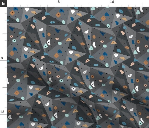 Rock Climbing Fabric Climbing Lovers by Littlesmilemakers | Etsy