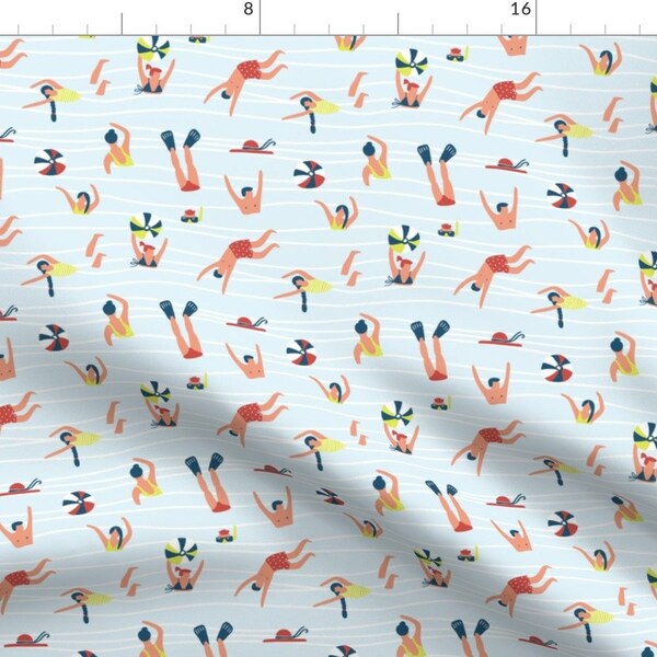 Swimmers Quilting Fabric - Etsy