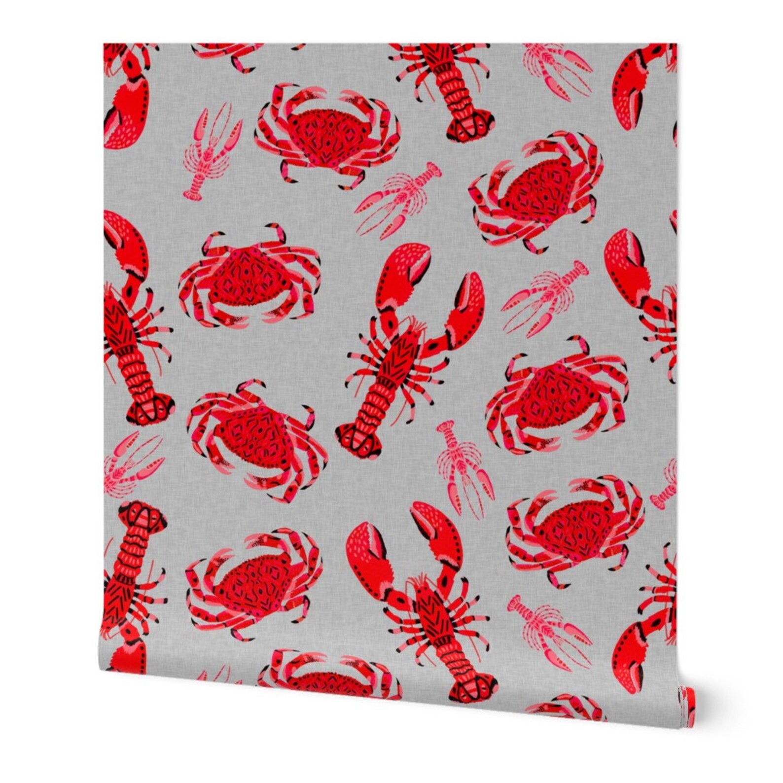 Crab Wallpaper Crab Lobsters Ocean Nautical Red Summer Food - Etsy