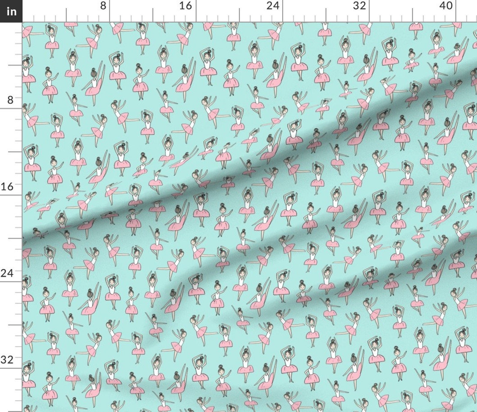 Ballet Fabric Ballet // Dancing Dancer Ballet Girls Medium - Etsy